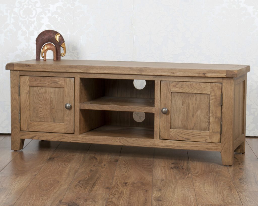 Chunky Oak TV Stand - Oak & Pine Online