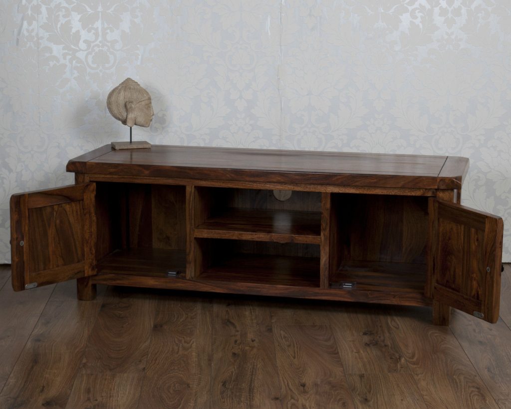 Dark Rosewood Oak TV Unit | Oak TV Stand - Oak & Pine Online