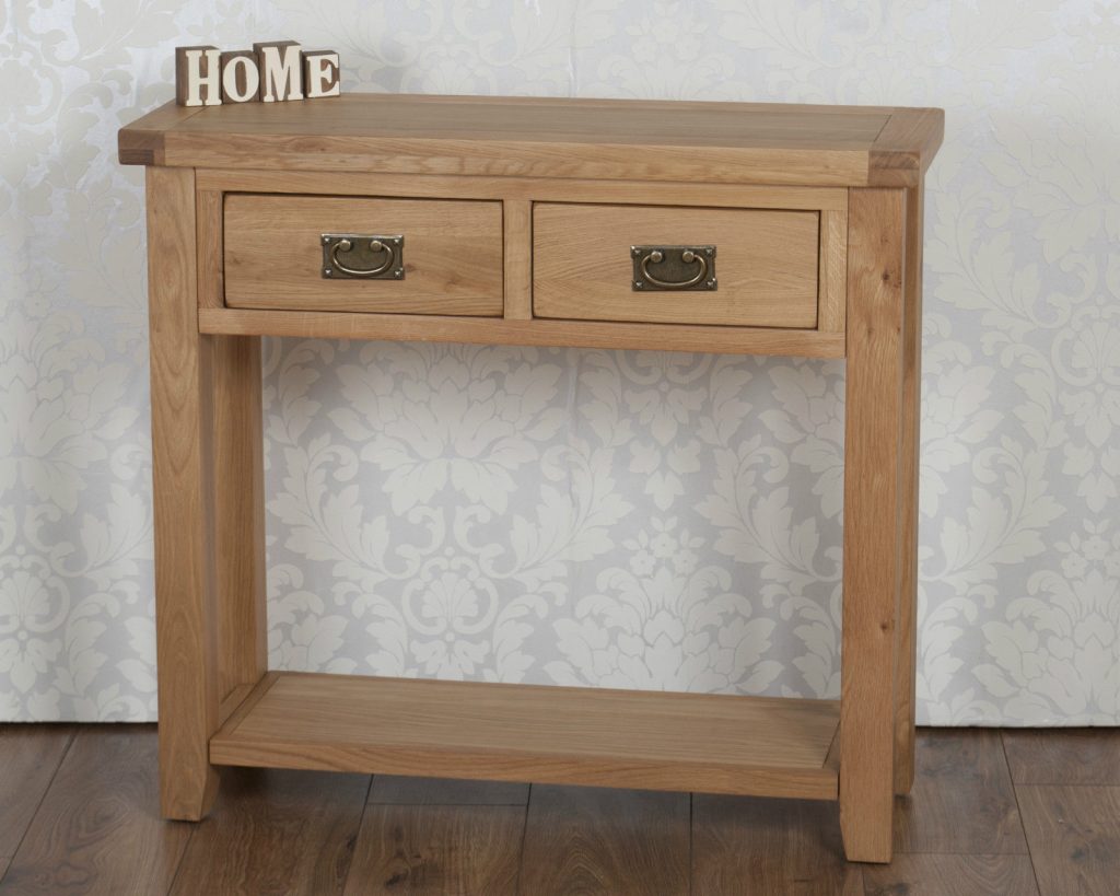 Large Oak Console Table | Cumbria & Lancashire - Oak & Pine