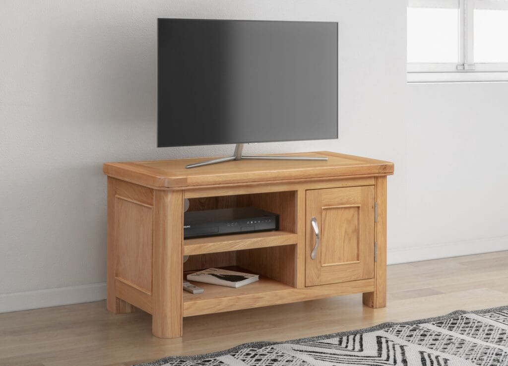 Bourton Oak Small TV Unit - Oak and Pine Online