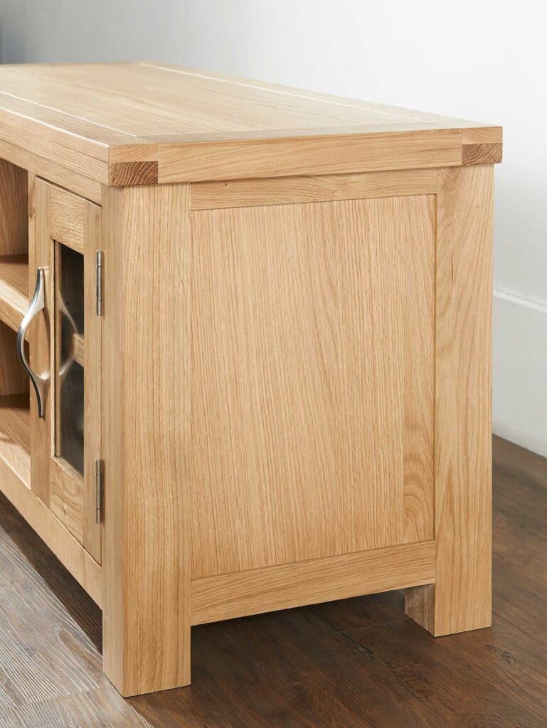 Burford Large TV Unit - Oak and Pine Online