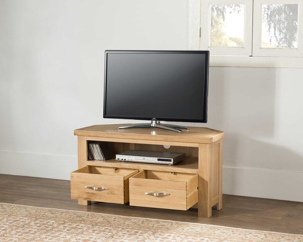 Burford Corner TV Unit - Oak and Pine Online